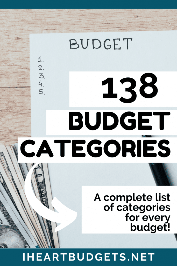 138 Personal Budget Categories To Use In Your Budget – Roadmap Money